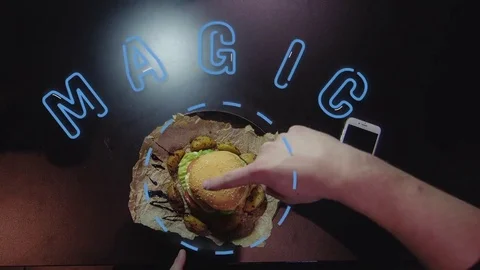 Stop-motion animation with burger cookin... | Stock Video | Pond5