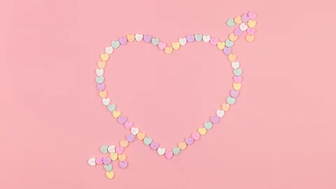 Stop Motion Animation Candy Heart with A... | Stock Video | Pond5