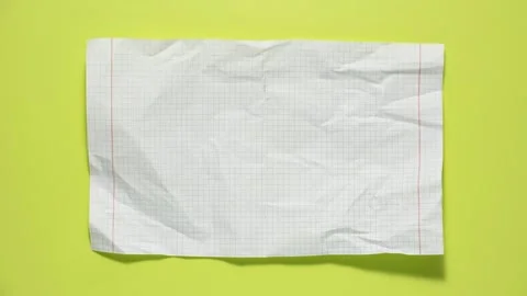 Stop motion animation of crumpled paper ... | Stock Video | Pond5