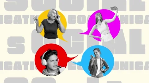 Stop motion, animation. Group of people ... | Stock Video | Pond5