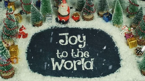 Stop motion animation of Joy to the Worl... | Stock Video | Pond5