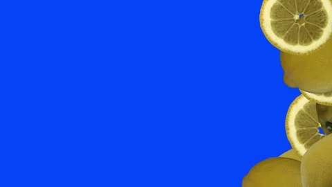 stop motion animation of lemons, blue ed... | Stock Video | Pond5