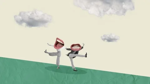 Stop motion. Animation. Man and woman wi... | Stock Video | Pond5
