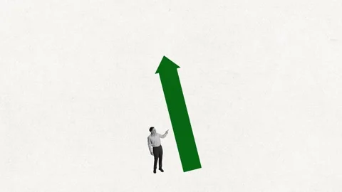Stop motion, animation. Man, employee ch... | Stock Video | Pond5