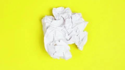 Wrinkled Paper Animation Stock Video Footage | Royalty Free Wrinkled ...