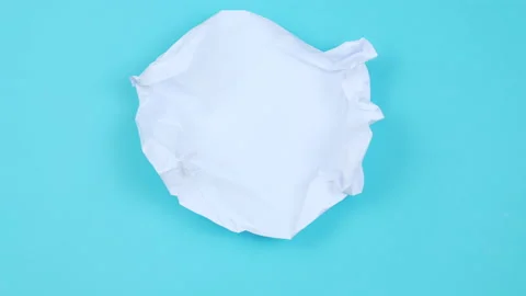 Wrinkled Paper Animation Stock Video Footage | Royalty Free Wrinkled ...