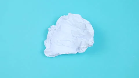 Wrinkled Paper Animation Stock Video Footage | Royalty Free Wrinkled ...