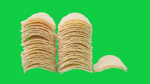 Potato Chips Green Screen Stock Video Footage | Royalty Free Potato ...
