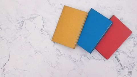Stop motion animation of three books app... | Stock Video | Pond5