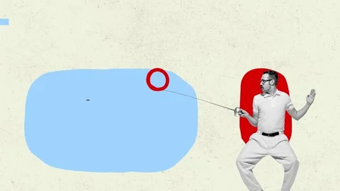 Stop motion. Animation. Two stylish men,... | Stock Video | Pond5