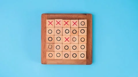 Stop motion animation of wooden game boa... | Stock Video | Pond5