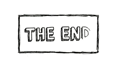 Stop Motion Drawing of a Classic 'The En... | Stock Video | Pond5