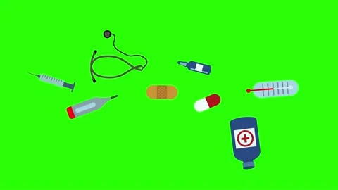 Stop motion Medical tools group animatio... | Stock Video | Pond5