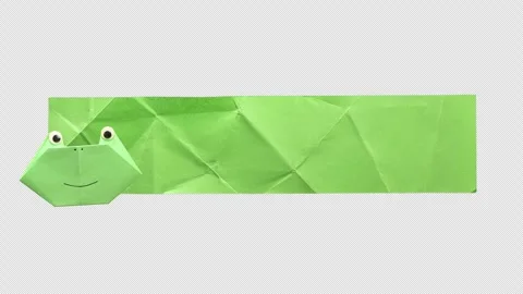 Stop Motion Paper Origami Lower Third | Stock Video | Pond5