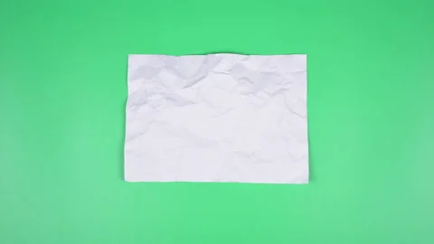 Stop motion VDO, paper ball unwrapping o... | Stock Video | Pond5