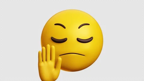 Stop, Prohibit emoji, 3d emoticon animat... | Stock Video | Pond5