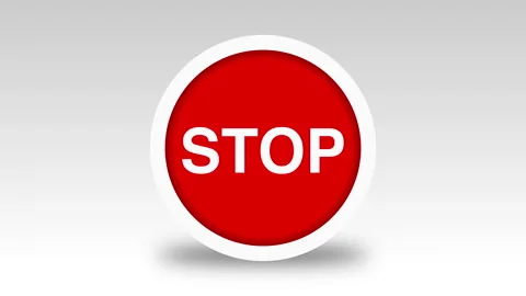 Stop Road Sign Animation on White Backgr... | Stock Video | Pond5