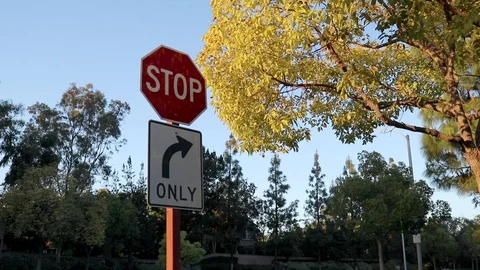 One Way Stop Stock Videos – Royalty-Free HD & 4K Videos