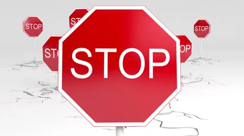 stop sign animation | Stock Video | Pond5