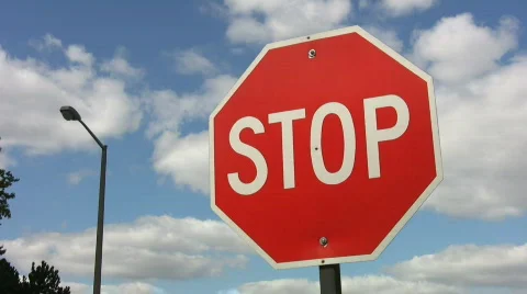 Stop Sign Stock Video Footage | Royalty Free Stop Sign Videos | Pond5