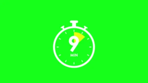 stopwatch icon green screen animated sto... | Stock Video | Pond5