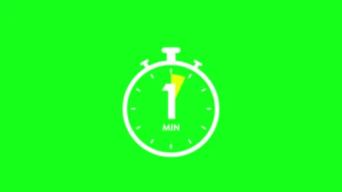 stopwatch icon green screen animated sto... | Stock Video | Pond5