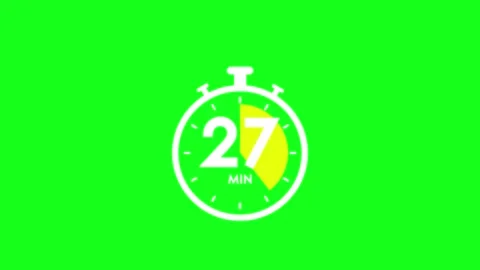 stopwatch icon green screen animated sto... | Stock Video | Pond5