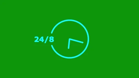 Stopwatch moving clock icon animation on... | Stock Video | Pond5