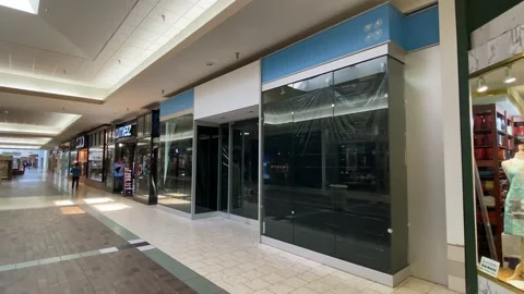 Store Closed inside a Shopping Mall | Stock Video | Pond5