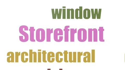 Storefront Word Cloud Animated Isolated ... | Stock Video | Pond5