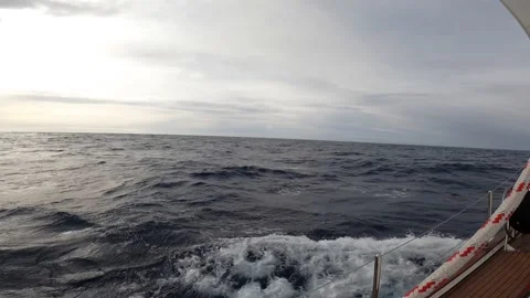 Storm in the Drake Passage on a sailing ... | Stock Video | Pond5