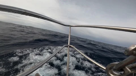 Storm in the Drake Passage on a sailing ... | Stock Video | Pond5