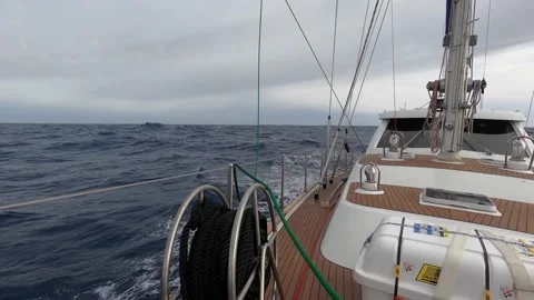 Storm in the Drake Passage on a sailing ... | Stock Video | Pond5