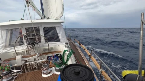 Storm in the Drake Passage on a sailing ... | Stock Video | Pond5
