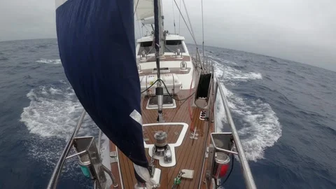 Storm in the Drake Passage on a sailing ... | Stock Video | Pond5