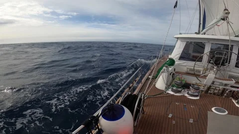 Storm in the Drake Passage on a sailing ... | Stock Video | Pond5