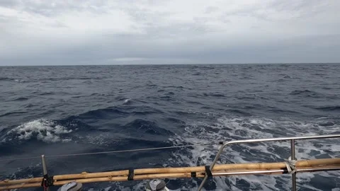 Storm in the Drake Passage on a sailing ... | Stock Video | Pond5