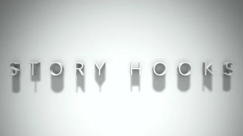 story hooks 3D title animation with shad... | Stock Video | Pond5