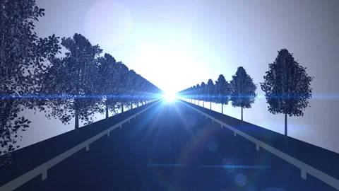 straight highway truck moving loop anima... | Stock Video | Pond5