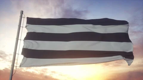 Straight pride flag waving in the wind, ... | Stock Video | Pond5