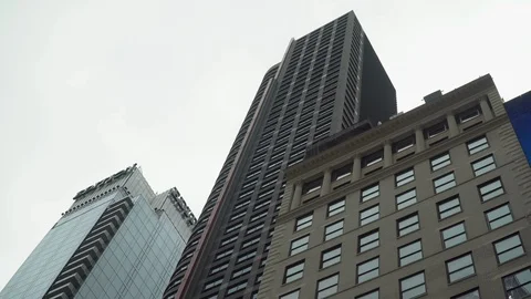 Straight up vertical view establishing s... | Stock Video | Pond5