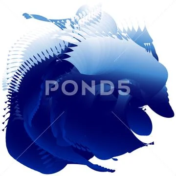 Strange alien structure. Liquid color background.: Graphic #88533309