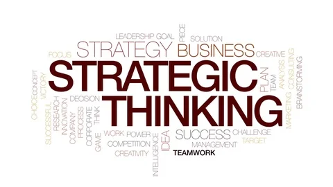 Strategic thinking animated word cloud, ... | Stock Video | Pond5