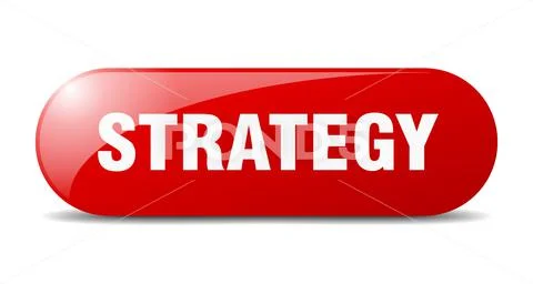 Strategy button. strategy sign. key. push button. ~ Clip Art #129292383