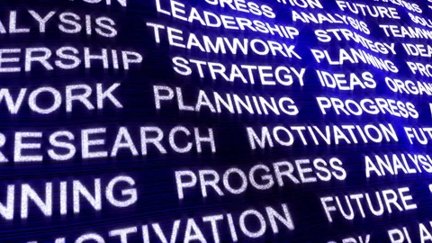 STRATEGY Keywords, Animation, Rendering,... | Stock Video | Pond5