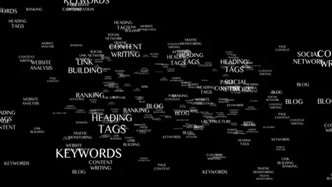 STRATEGY Keywords, Animation, Rendering,... | Stock Video | Pond5