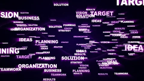 STRATEGY Keywords Background, Loop, 4k | Stock Video | Pond5