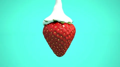 Strawberry Illustration Stock Footage ~ Royalty Free Stock Videos | Pond5