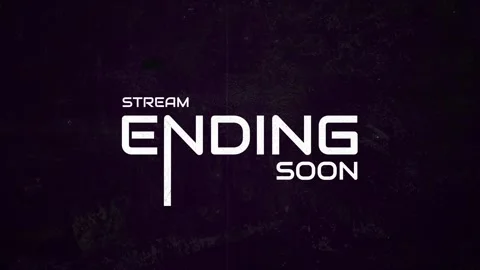 Stream Ending Soon Animation, Cinematic ... | Stock Video | Pond5