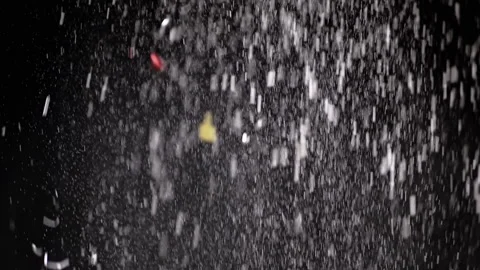 Stream of Falling Confetti, Dust Particl... | Stock Video | Pond5